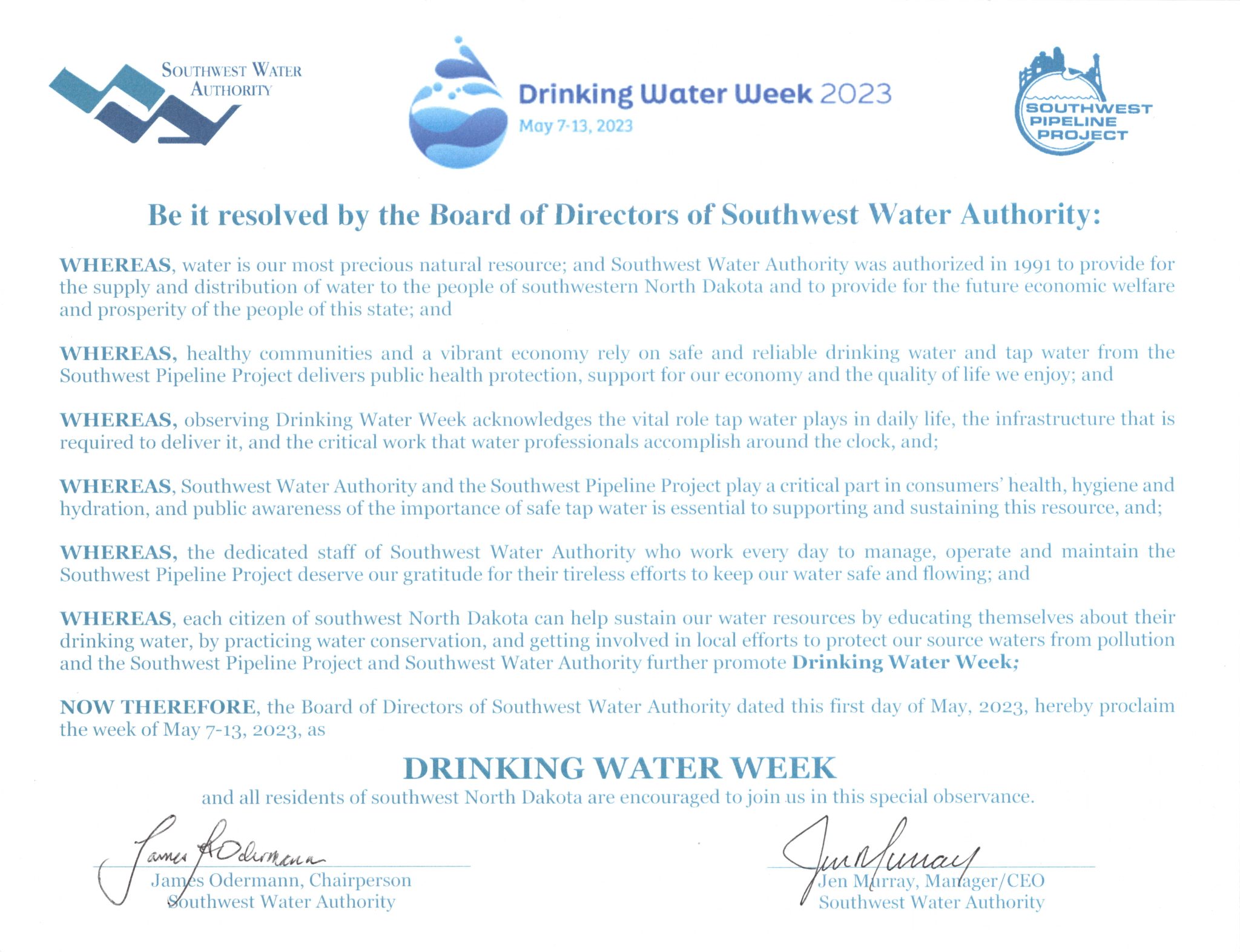 SWA News – Southwest Water Authority