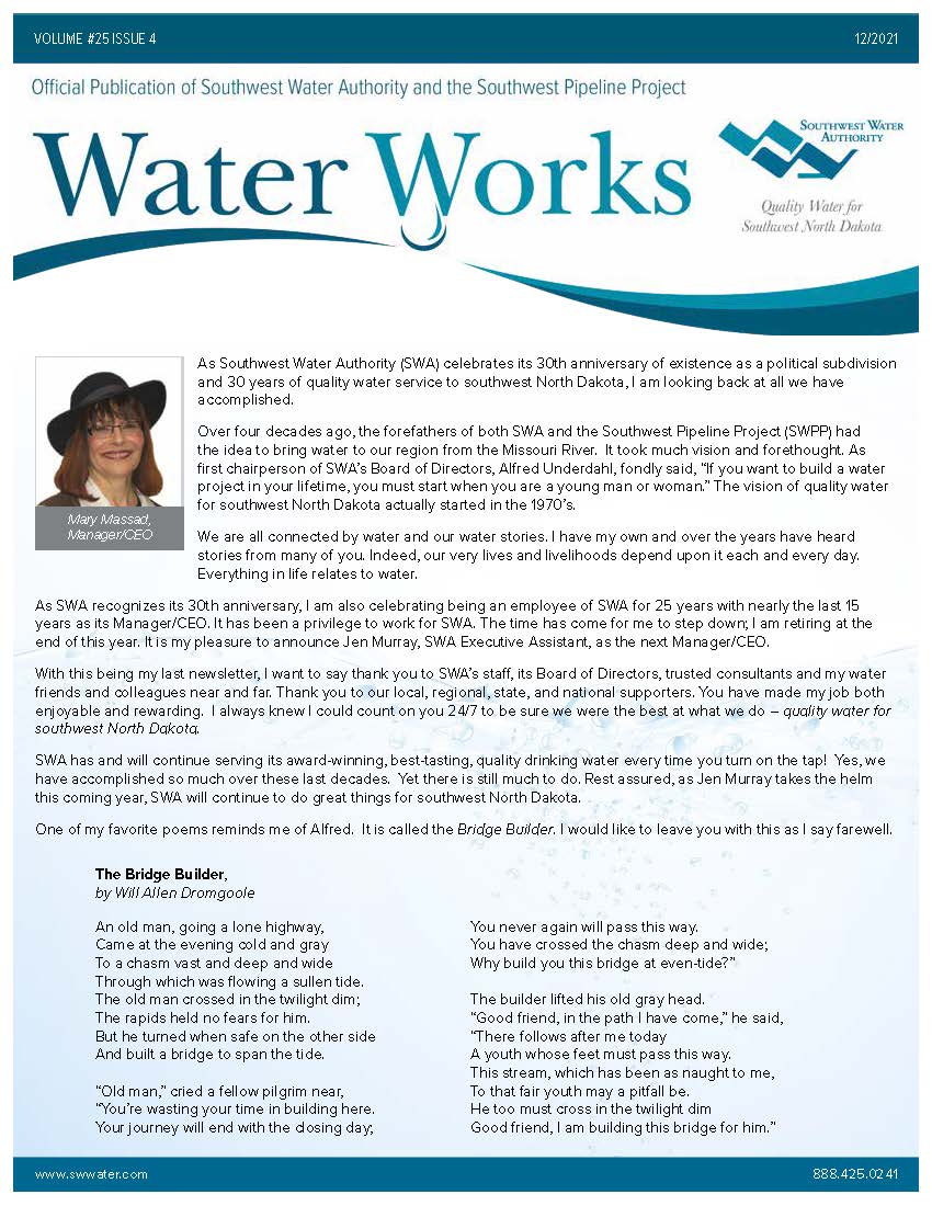 News - Southwest Water Authority
